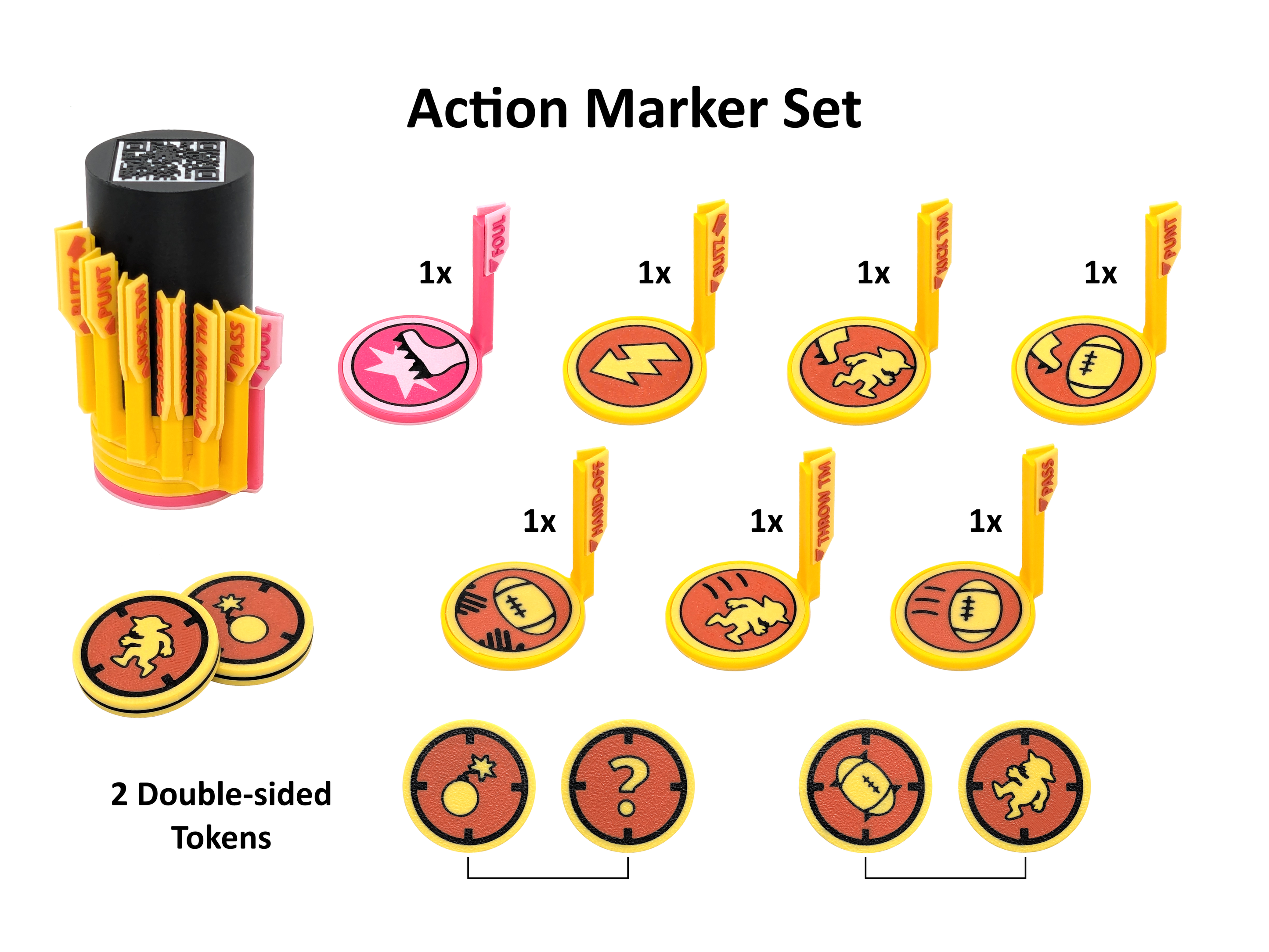 Tabletop Goodies | 32mm Magnetic Status Action Set