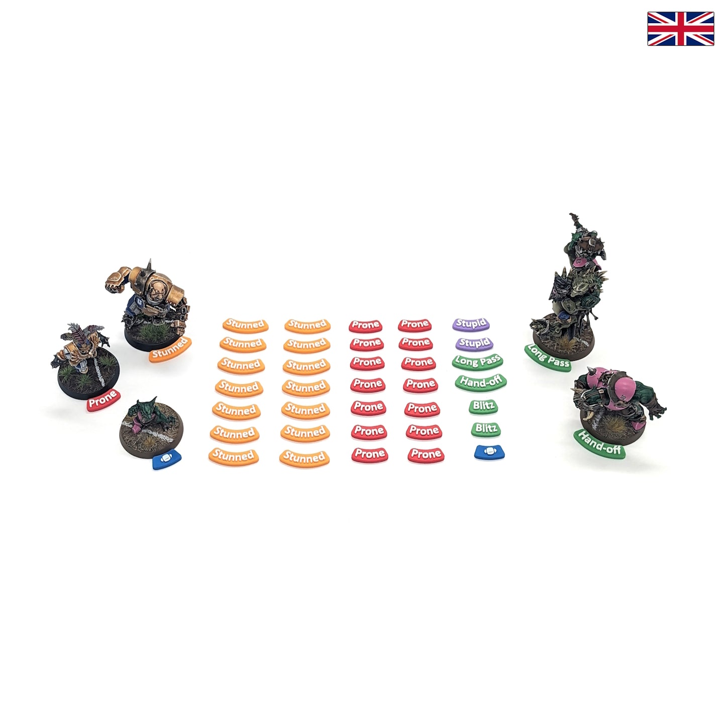 Tabletop Goodies | Status Marker Set for Blood Bowl