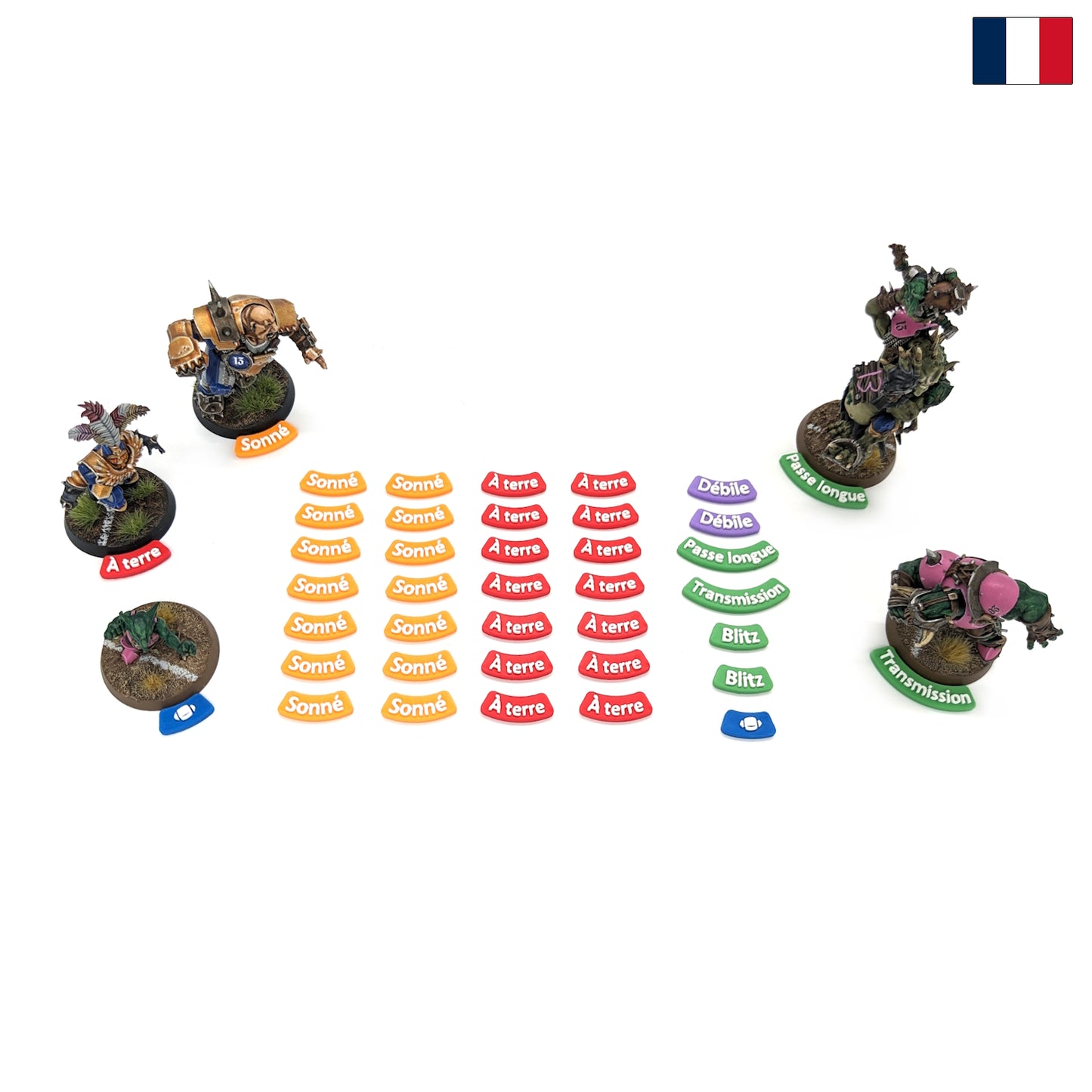 Tabletop Goodies | Status Marker Set for Blood Bowl