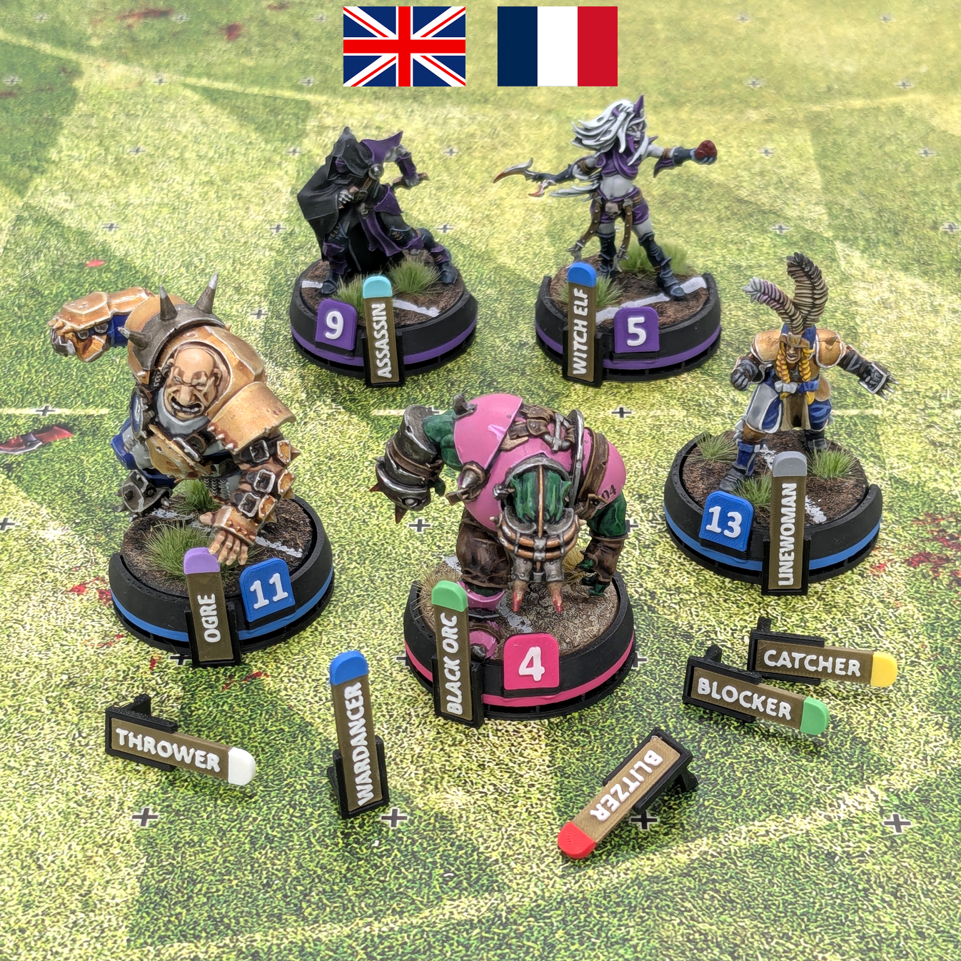 Tabletop Goodies | Fantasy Football Magnetic Position Hook Sets