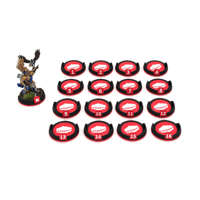 Tabletop Goodies | Numbered Magnetic Miniature Bases