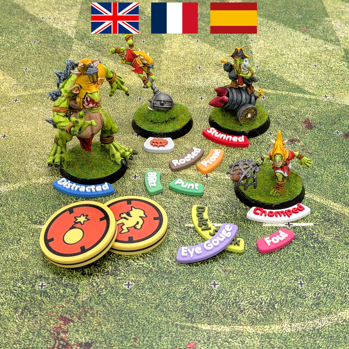 Tabletop Goodies | Status Marker Set for Blood Bowl