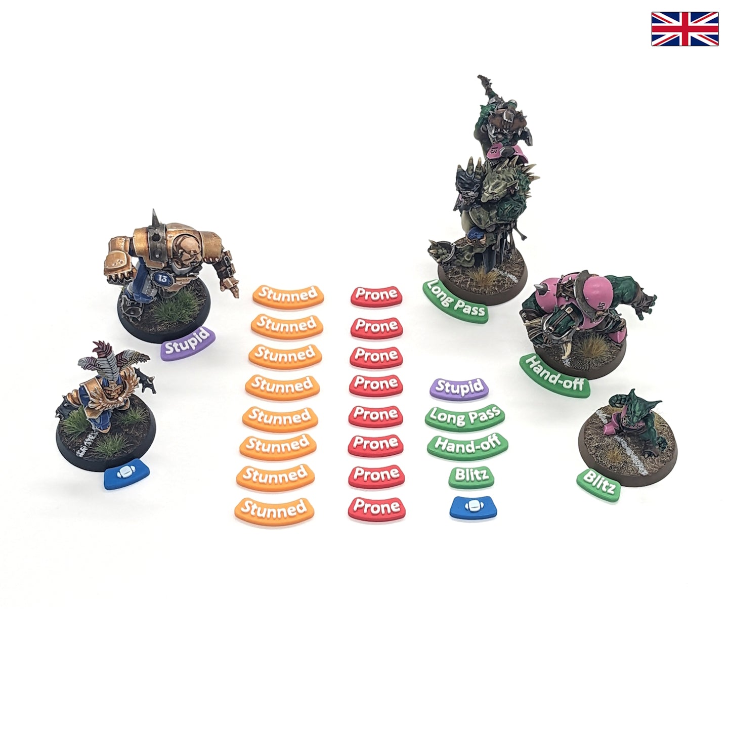Tabletop Goodies | Status Marker Set for Blood Bowl